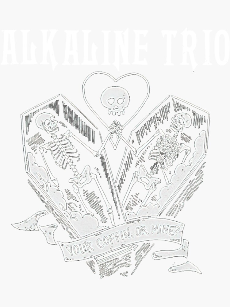 "Alkaline Trio Men&s Your Coffin Slim-Fit T-Shirt Essential T-Shirt ...
