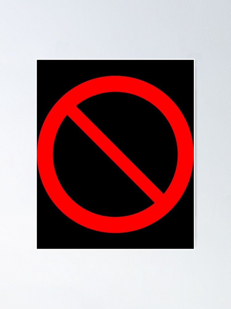 "FNF Boyfriend Prohibition Sign Classic ." Poster for Sale by ...