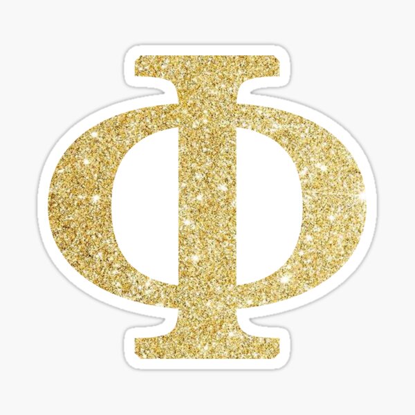 "Phi - Greek Letter" Sticker for Sale by Amymarado | Redbubble