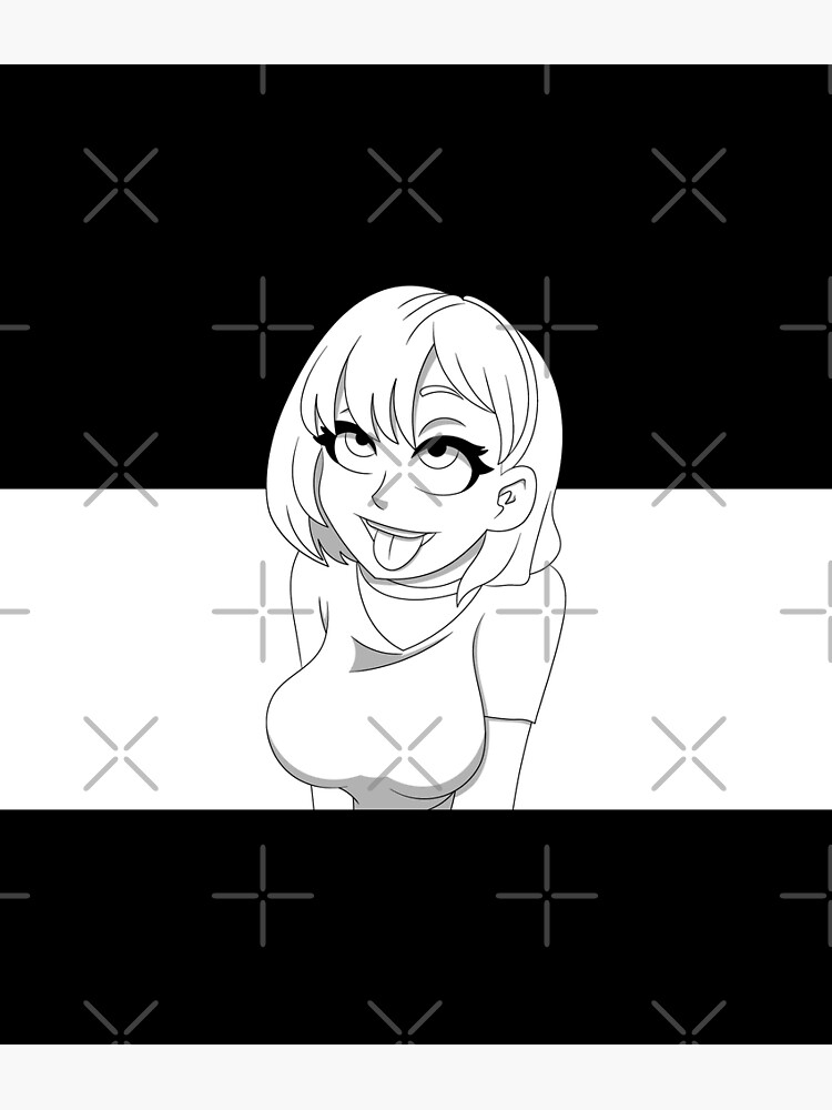 Horny Anime Girl Hentai Girl Orgasm Poster By Prodbynieco Redbubble