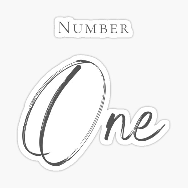 "Number one" Sticker by YesInSlSell | Redbubble