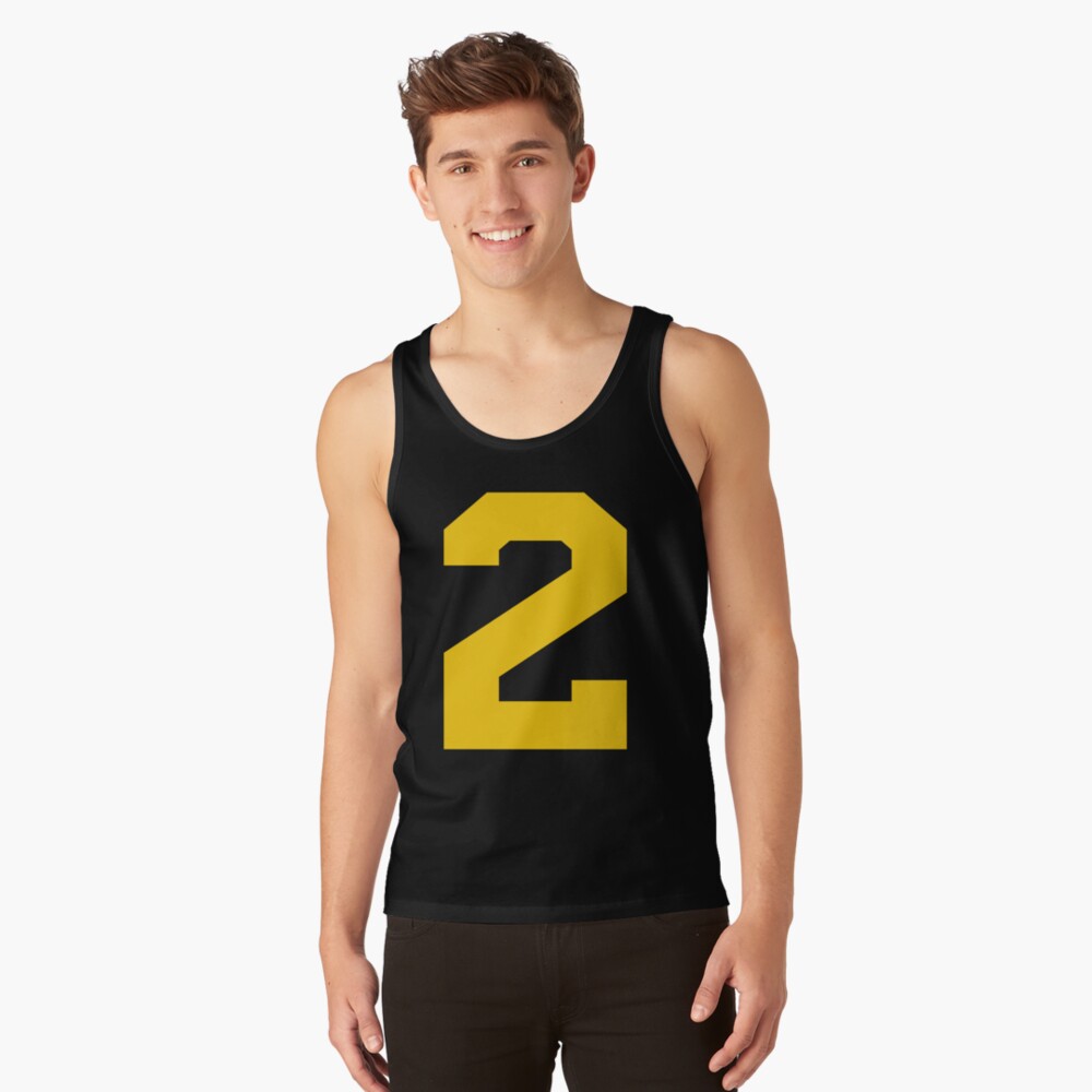 "Number 2, Yellow two, Sports number 2" Sticker for Sale by ...