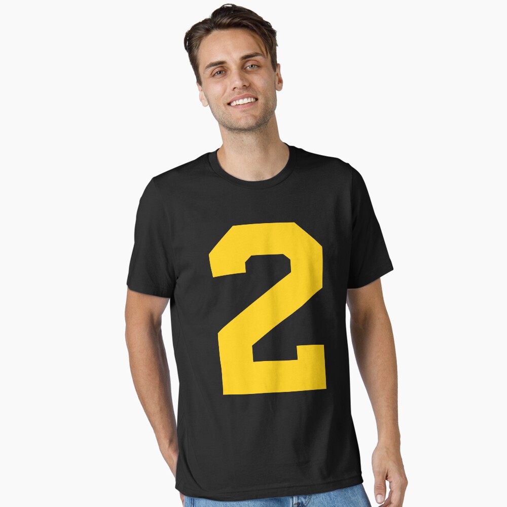 "Number 2, Yellow two, Sports number 2" Sticker for Sale by ...