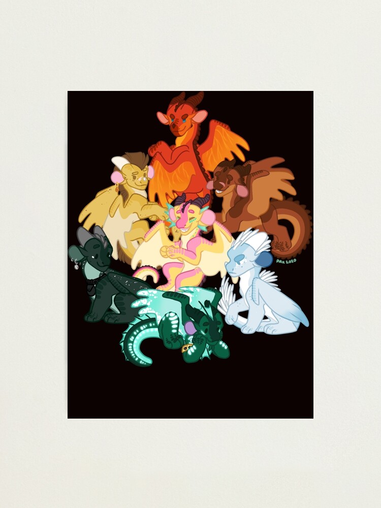 "Jade Winglet - WOF Wings of Fire Sticker" Photographic Print by ...