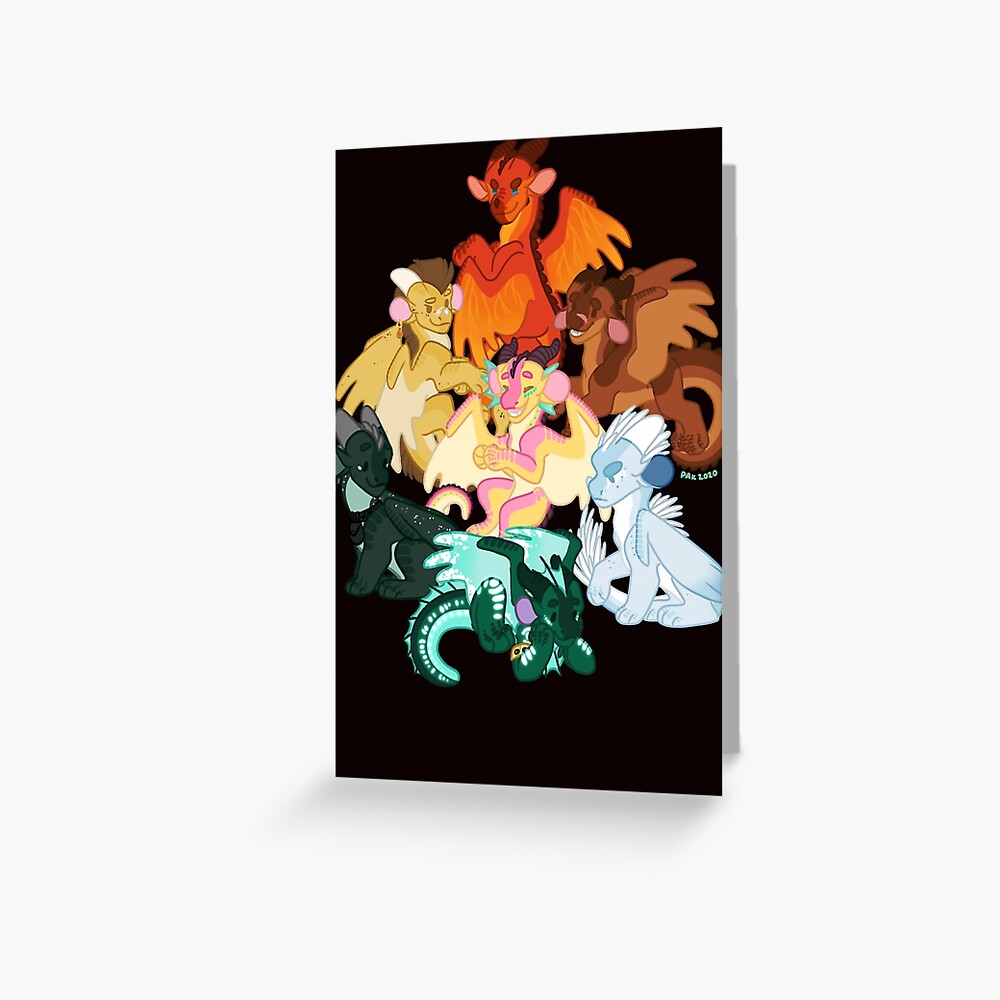 "Jade Winglet - WOF Wings of Fire Sticker" Greeting Card by DanaVolkl ...