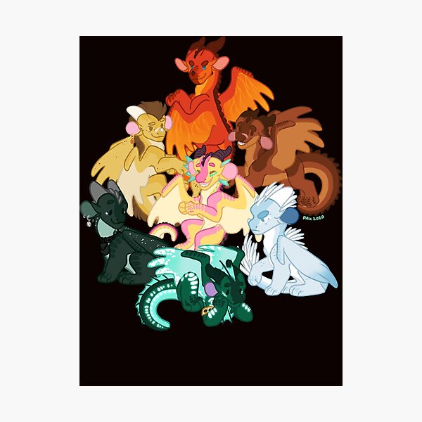 "Jade Winglet - WOF Wings of Fire Sticker" Photographic Print by ...