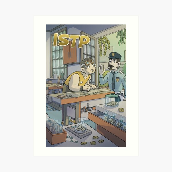 "ISTP mbti.comics character" Art Print by mbticomics | Redbubble