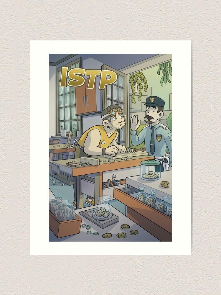 "ISTP mbti.comics character" Art Print by mbticomics | Redbubble