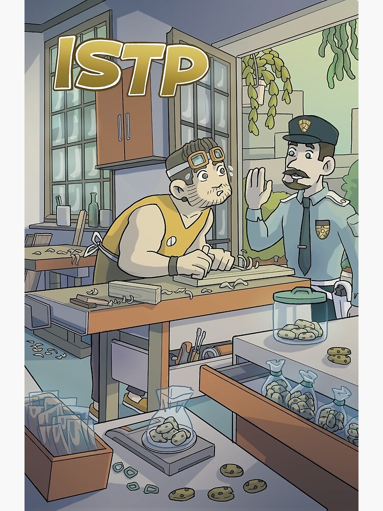 "ISTP mbti.comics character" Art Print by mbticomics | Redbubble