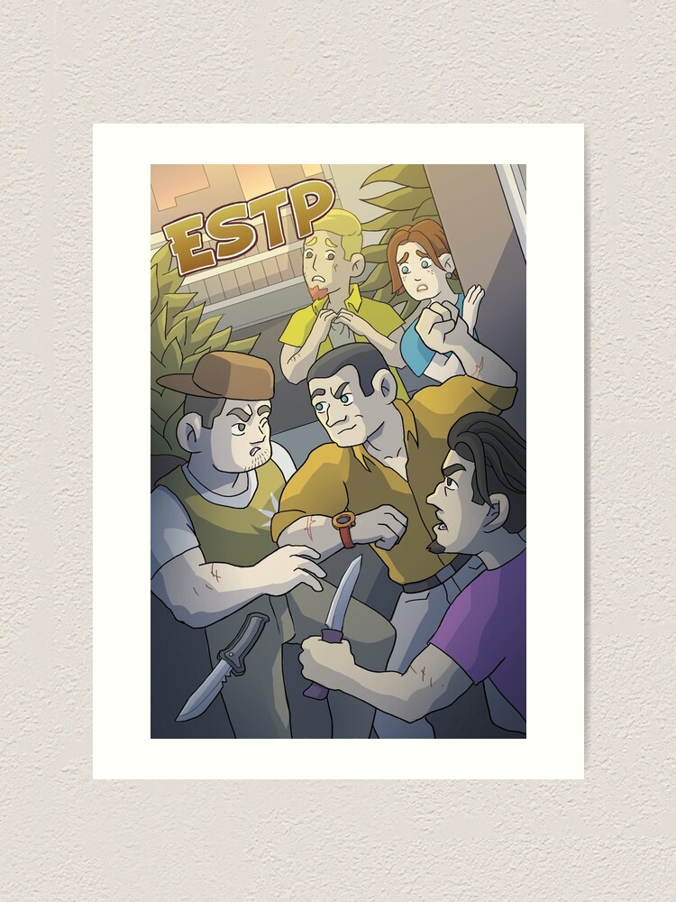 "ESTP mbti.comics character" Art Print by mbticomics | Redbubble
