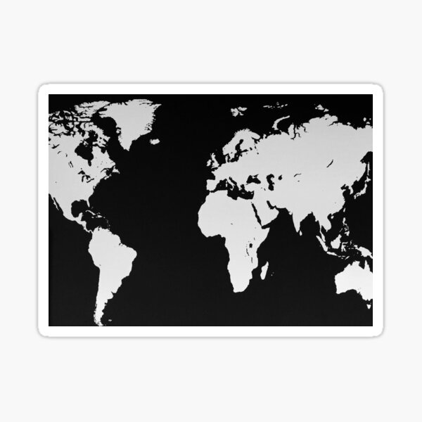 "Map of the World" Sticker by kristenplonsky | Redbubble