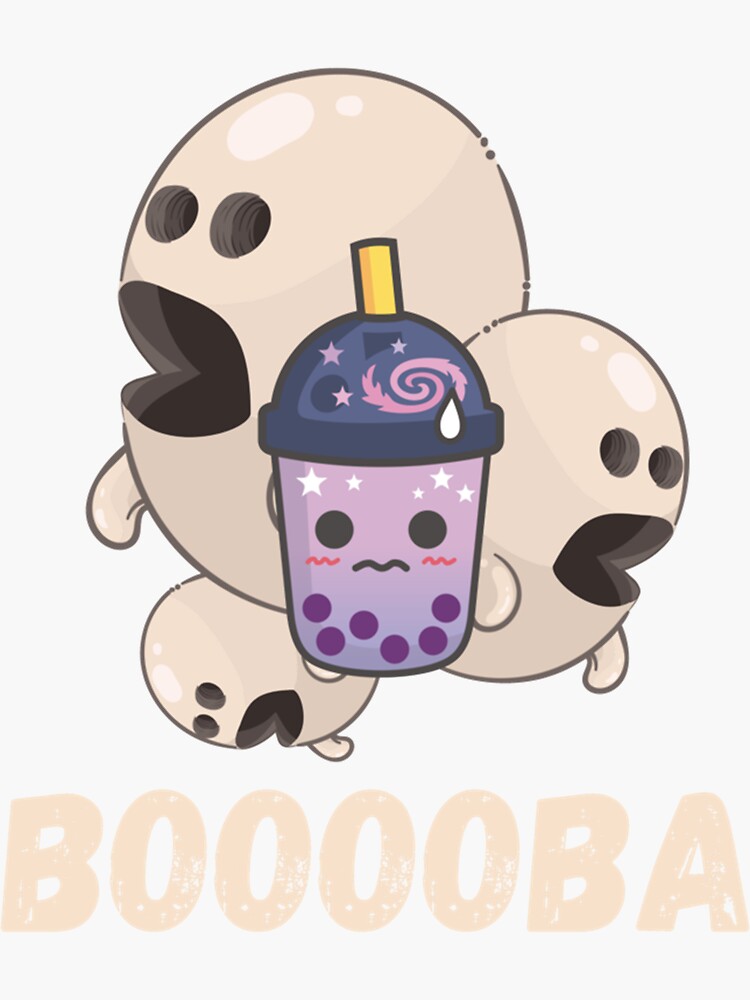 "Boba Tea Halloween Boo Crew Ghost Lovers Bubble Tea Drinker Essential ...