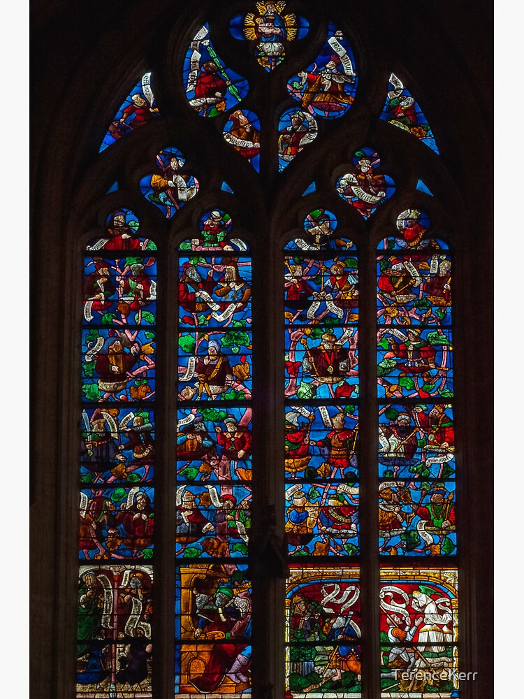 "Tree of Jesse in Renaissance stained-glass window" Sticker for Sale by ...