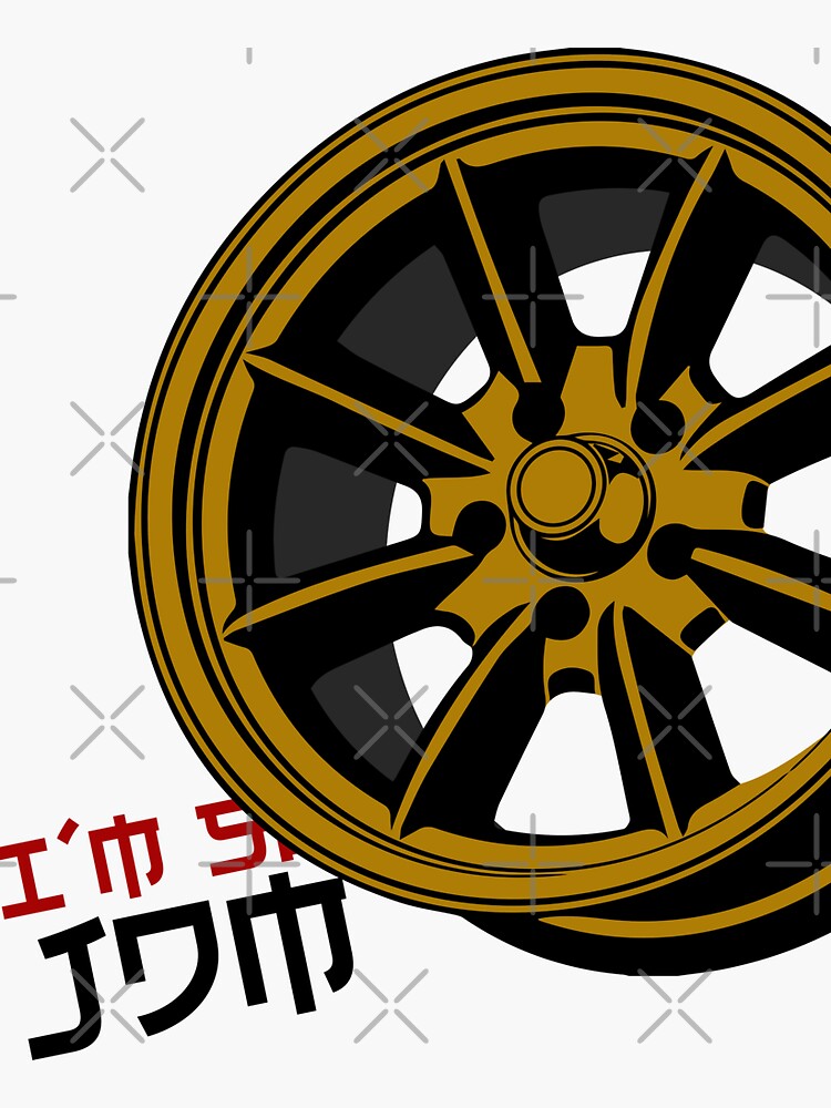 "JDM RIM" Sticker by Wifidonink | Redbubble