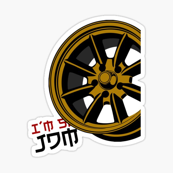 "JDM RIM" Sticker by Wifidonink | Redbubble
