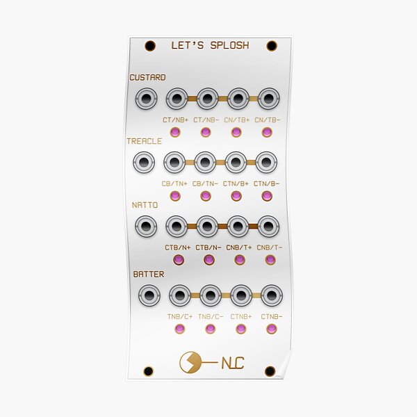 "NLC Let's Splosh" Poster for Sale by andrew-nlc | Redbubble