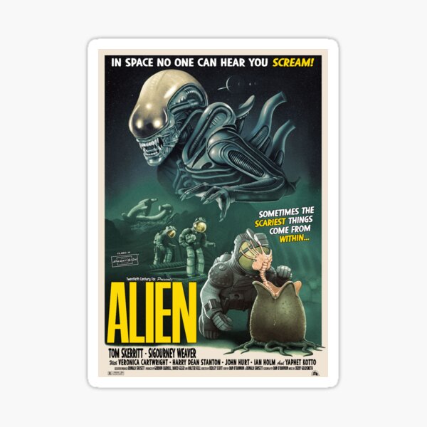 "Alien (1979)" Sticker by AlienFanArt | Redbubble