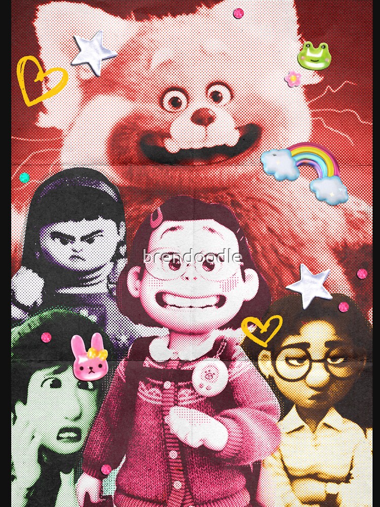 Turning Red Newspaper Doodle Classic T-Shirt sold by Gilberto Garcia ...