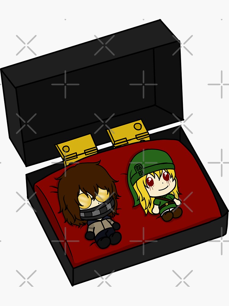 "ticci toby and ben drowned chibi figure" Sticker by EveryCuteThings ...