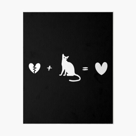 Lámina rígida «El gato cura el corazón roto para los amantes de los ...