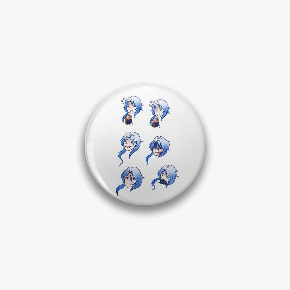 " Hoyoverse Genshin Impact Kamisato Ayato Chibi sticker " Pin by ...