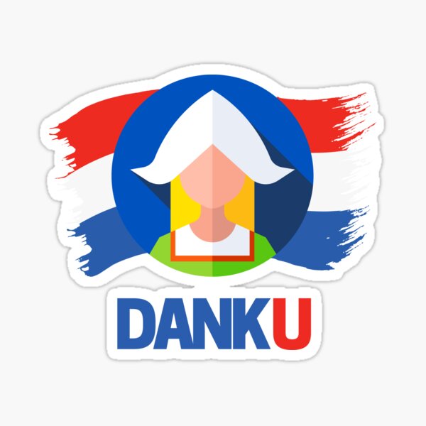 "Holland - Dank U Decal" Sticker by Dekal | Redbubble