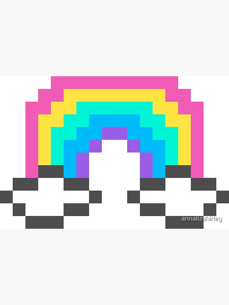 "Pixel Art Rainbow" Poster for Sale by annalizshirley | Redbubble