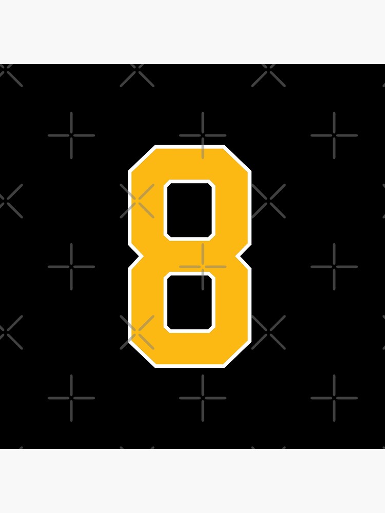 "Yellow Number 8 lucky sports jersey eight" Poster for Sale by HeavyStyle | Redbubble