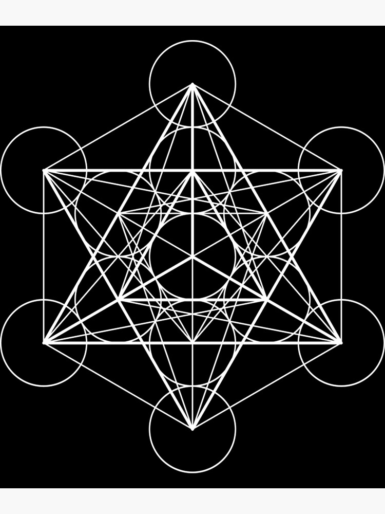 "Metatron&s Cube + Star of David Sacred Geometry Classic ." Poster for ...