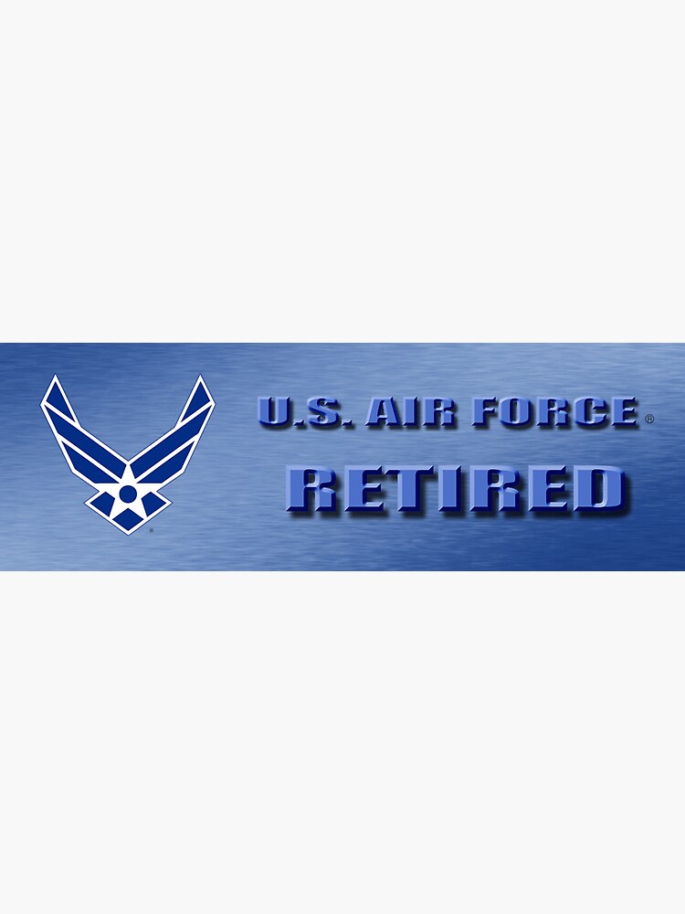 "U.S. Air Force Retired" Sticker for Sale by George Robinson | Redbubble