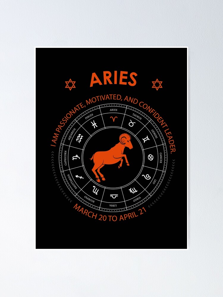 "Aries Zodiac Sign" Poster for Sale by Right-Stop | Redbubble