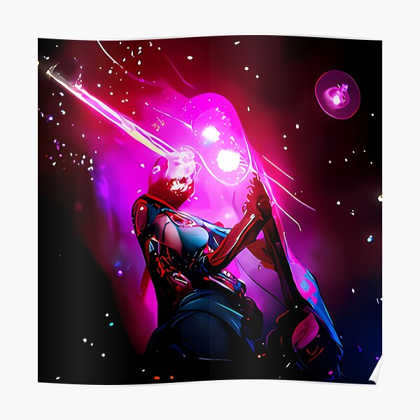 "Cyborg Thrashing Guitar Mechanical Rocker Cyber Music Abstract ...