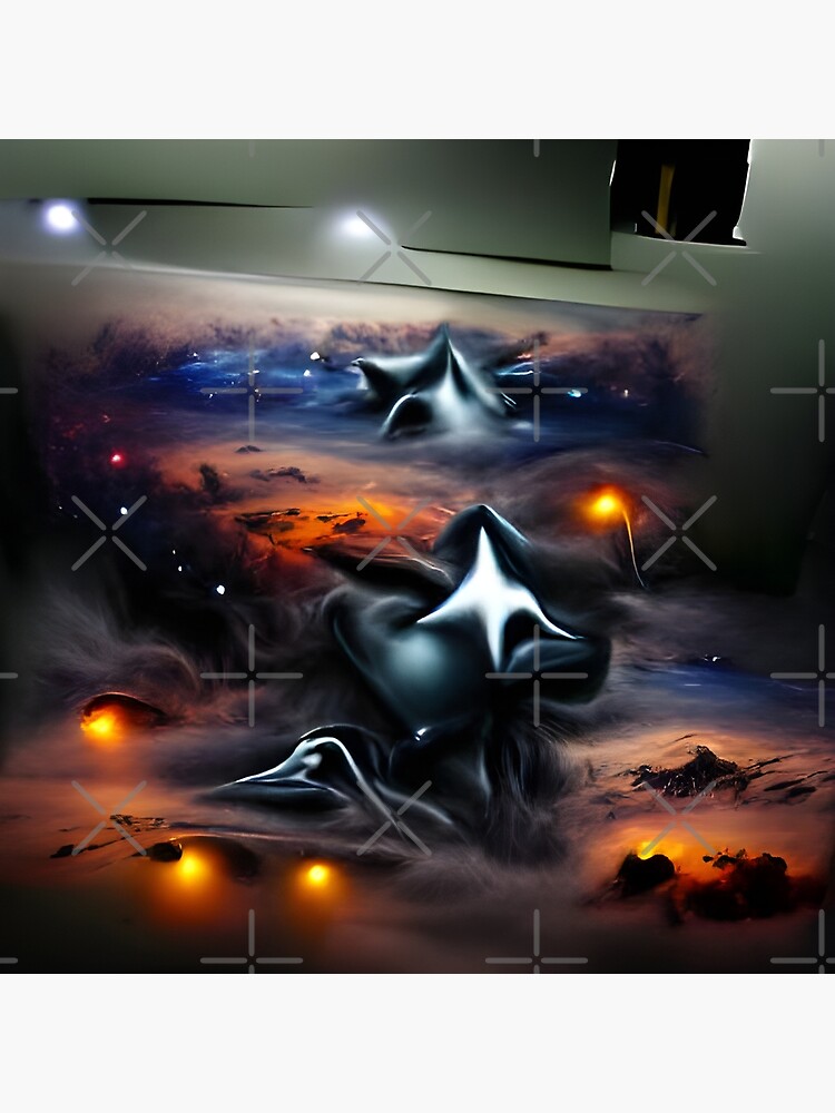 Ai Generated Art Stars Are Only Visible In Darkness Airbrush Art Photographic Print By