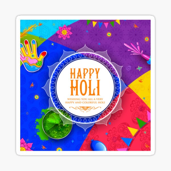 "illustration of abstract colorful Happy Holi background card design ...