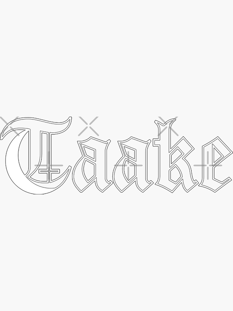 "Taake - Band Logo" Sticker for Sale by Corpor1de | Redbubble