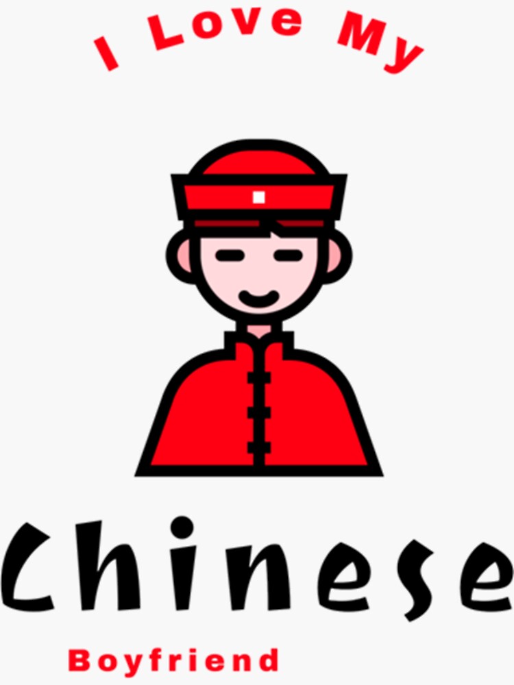 "Chinese BF " Sticker by CassiesCutiee | Redbubble