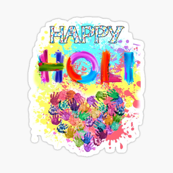 "Happy Holi " Sticker by Corni-Store | Redbubble