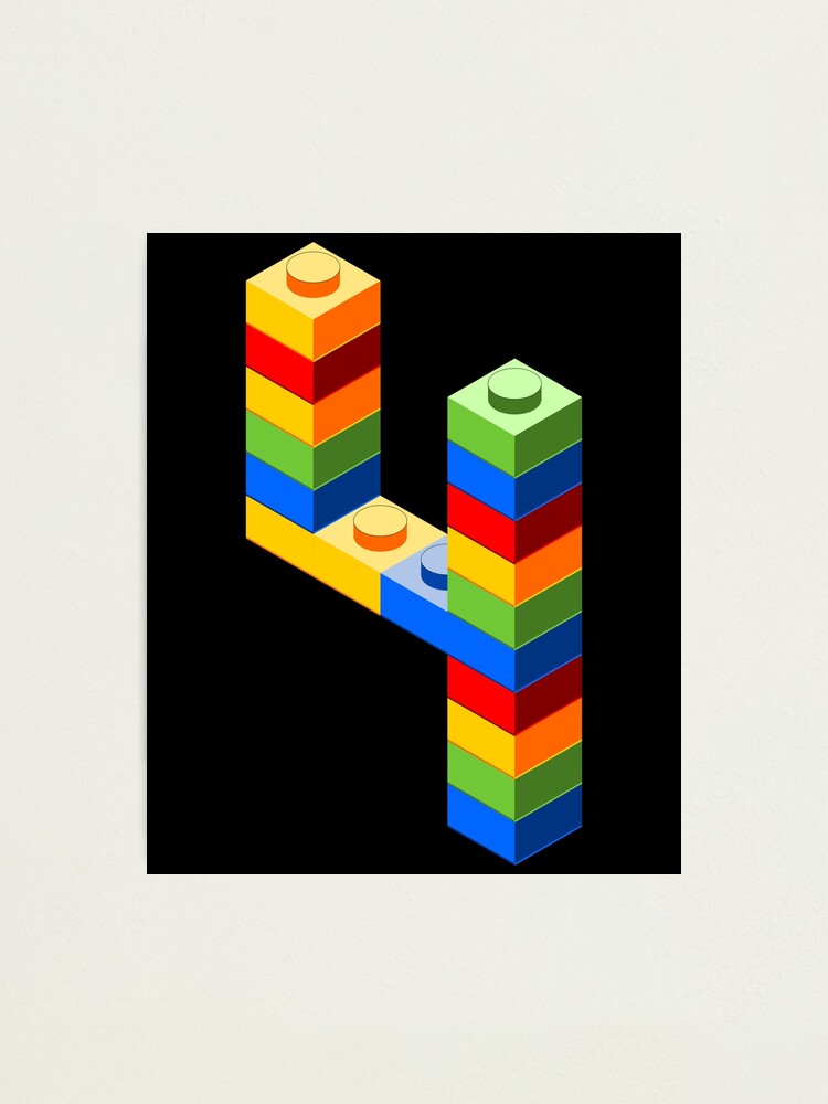 "Number 4 number 4 - block building block" Photographic Print by der ...