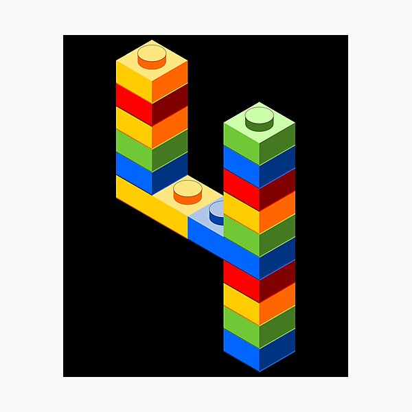 "Number 4 number 4 - block building block" Photographic Print by der ...
