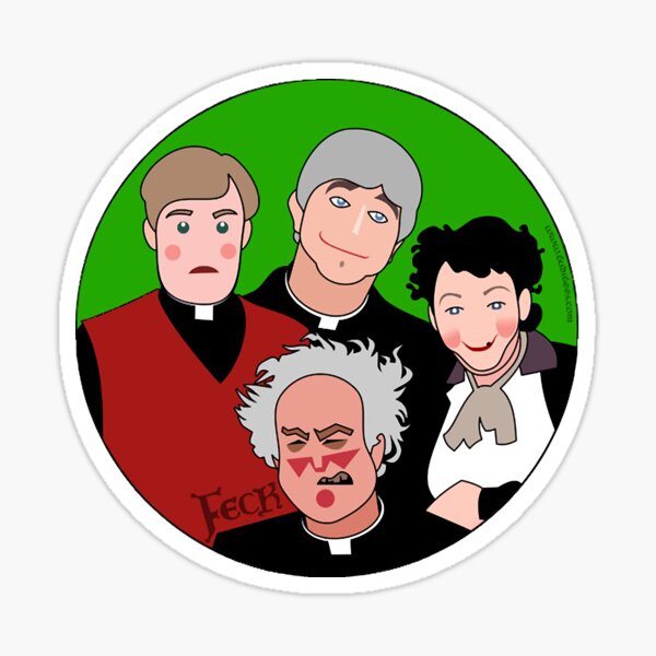 "Father Ted " Sticker by CharlotteDennys | Redbubble