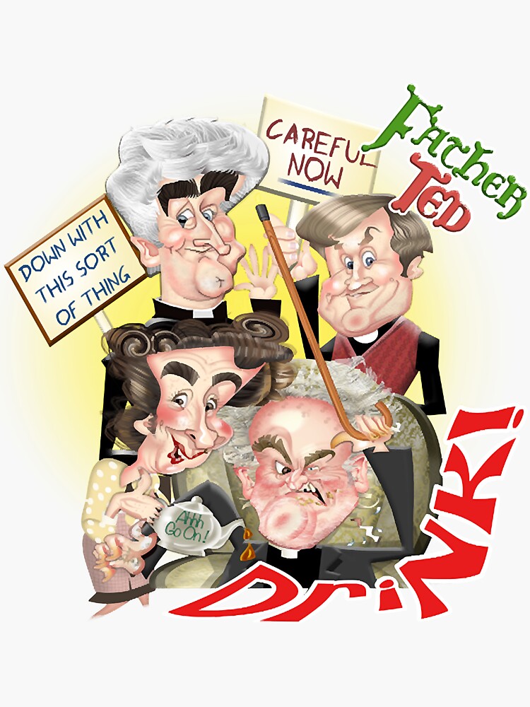 "Father Ted " Sticker by CharlotteDennys | Redbubble