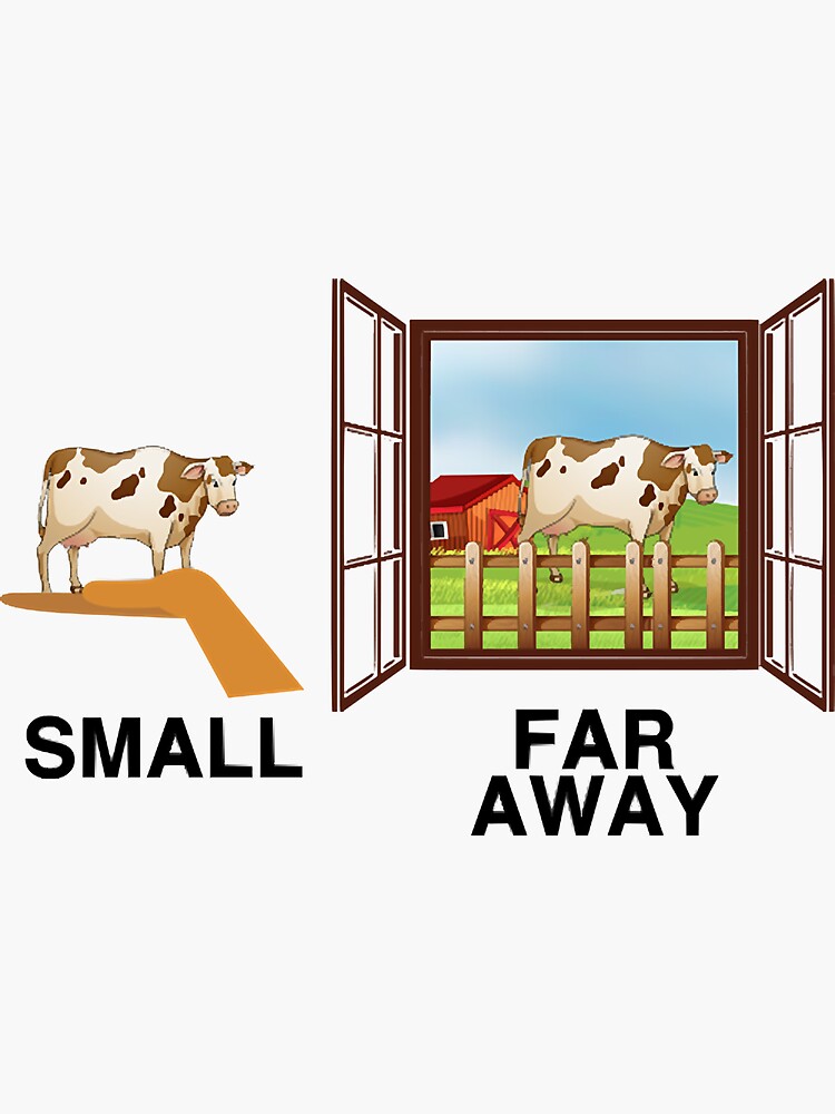 "Small far away " Sticker by CharlotteDennys | Redbubble