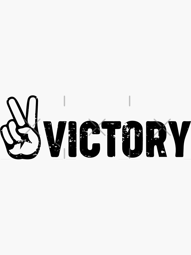"Victory" Sticker by RokomariFabric | Redbubble