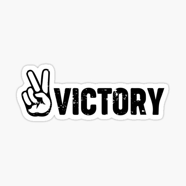 "Victory" Sticker by RokomariFabric | Redbubble