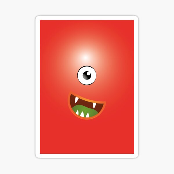 "one eye funny cartoon character" Sticker by elmanchour | Redbubble