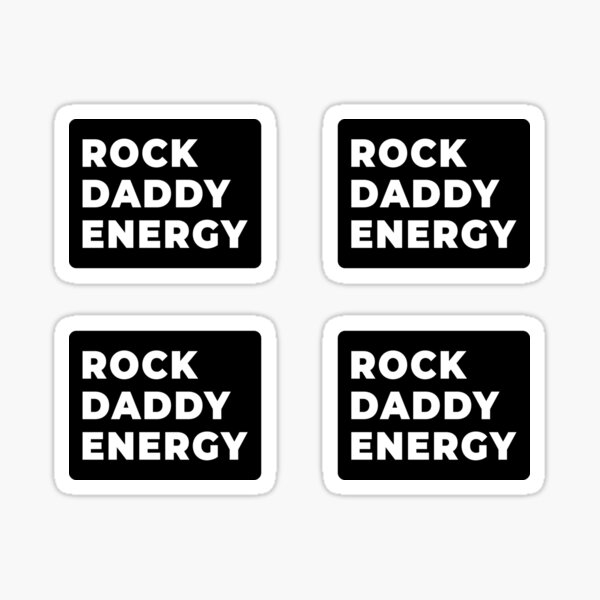 "Rock Daddy Energy Sticker Pack Value" Sticker by WPahat | Redbubble