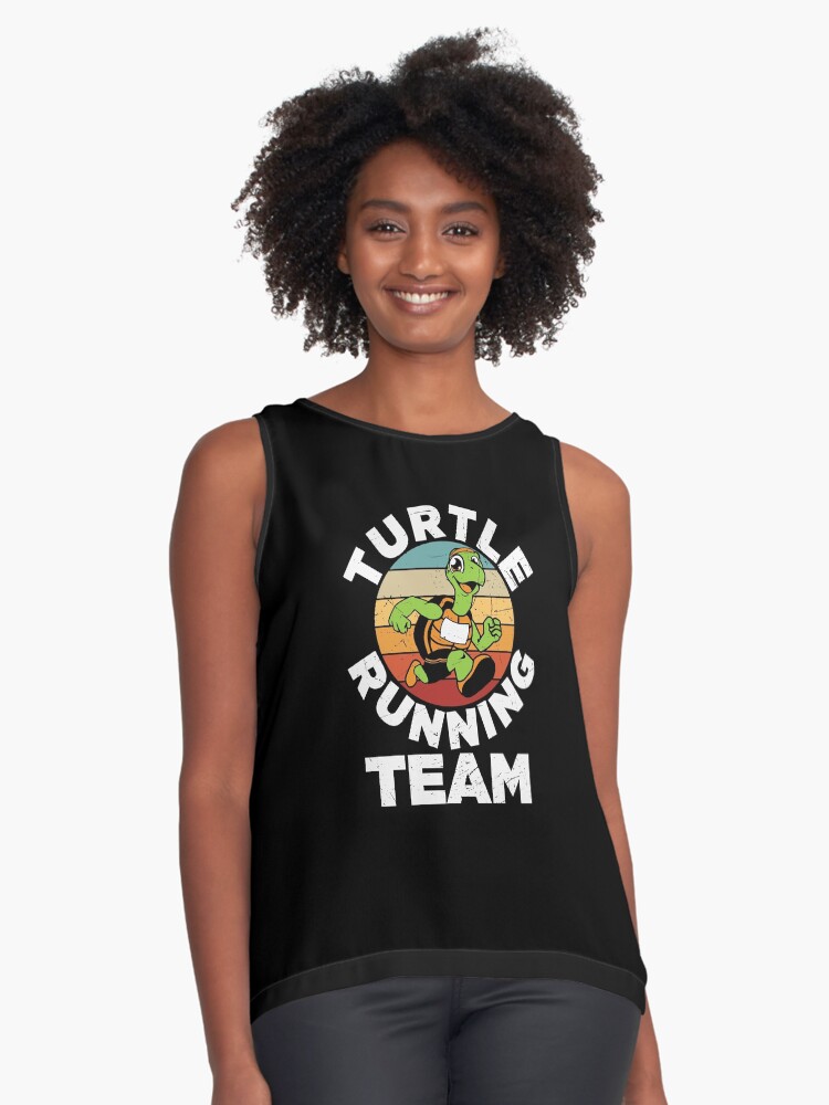 "Turtle Running Team | Funny Retro Running" Sticker for Sale by ...