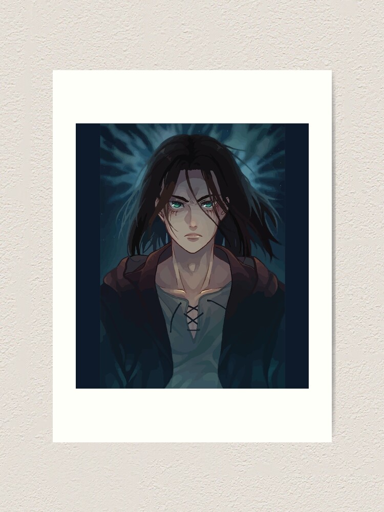 Angry Eren Yeager Attack On Titan Art Print For Sale By Master1ofart Redbubble