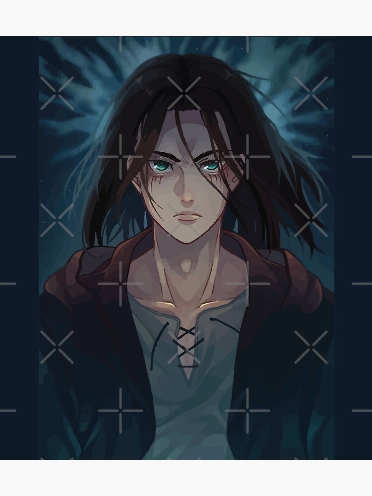 Angry Eren Yeager Attack On Titan Poster By Master1ofart Redbubble