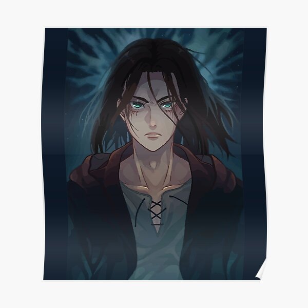 "Angry Eren Yeager Attack On Titan" Poster by Master1OfArt | Redbubble